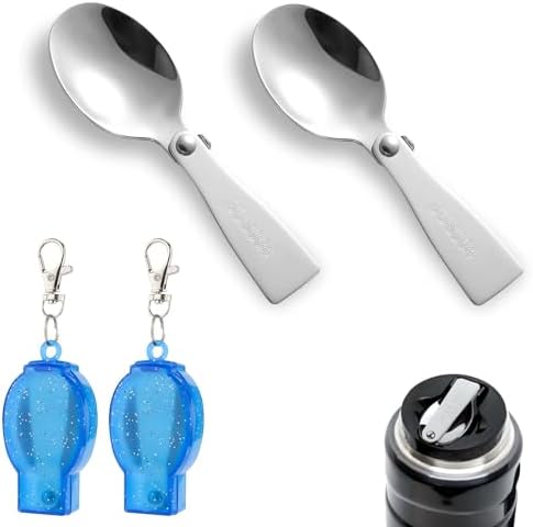 Amazon.com: 2pcs Folding Spoon for Thermos Funtainer Food Jar 10oz ...