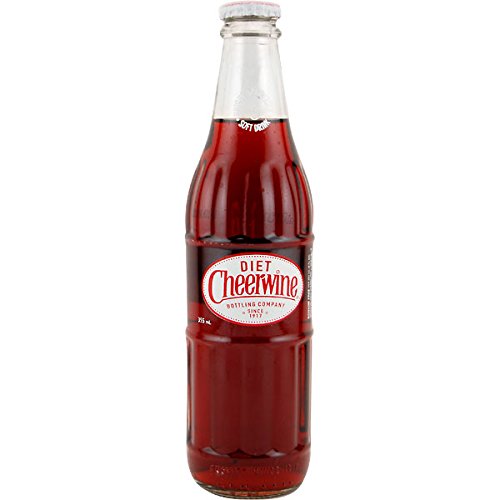 Amazon.com : Diet Cheerwine Nostalgic Cherry Soda, 12 oz (24 Bottles ...
