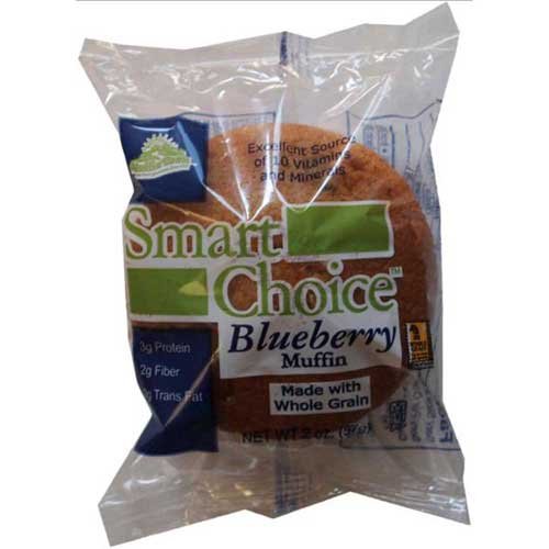 Amazon.com: Smart Choice Whole Grain Blueberry Muffins, 2 Ounce - 96 ...
