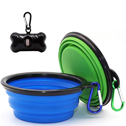 Mebber GOODGROWLIES MOGOCO 2 Pack Portable Collapsible Dog Bowl ...