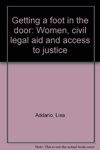 Getting a foot in the door: Women, civil legal aid, and access to ...