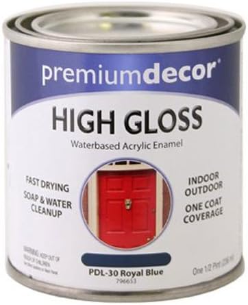 True Value PDL30-HP PDL 1/2-Pint Royal Blue Enamel - House Paint ...