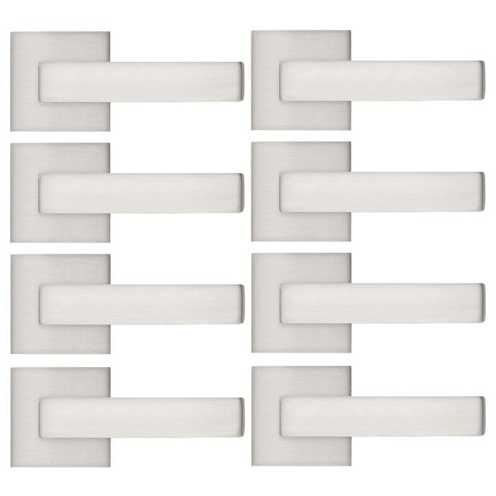 Probrico 8 Pack Square Dummy Door Handles Non-Turning Interior Door ...