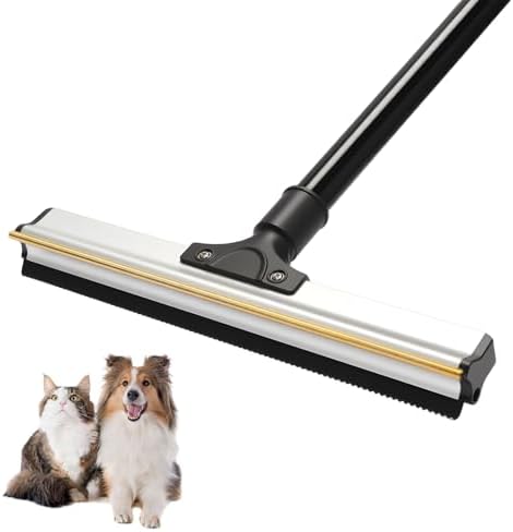 RAYNEAY Carpet Broom for Pet Hair Remover, Dual-Sided Long Handle ...