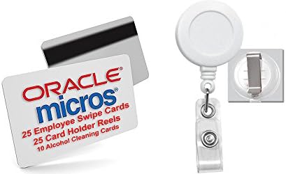 Amazon.com : 100 Micros Server Swipe Cards + 5 Card Reader Cleaning ...