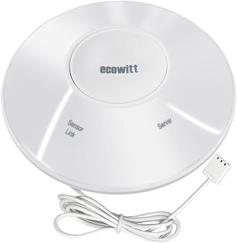 ECOWITT Wittboy Gateway Hub GW2000, 3 Configurations Methods Newest WiFi/Wired Weather Station ...
