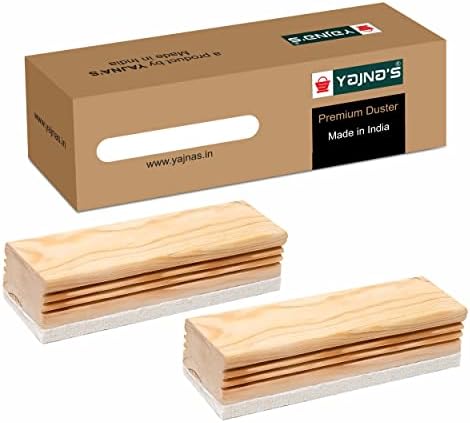 Eduway Non-Magnetic White Board and Chalkboard Eraser Woodne Duster ...