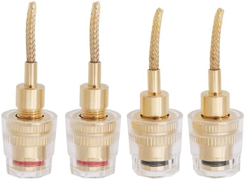 EMSea 4pcs 2mm Pin to Banana Female Gold-Plated Connector 4mm Banana ...
