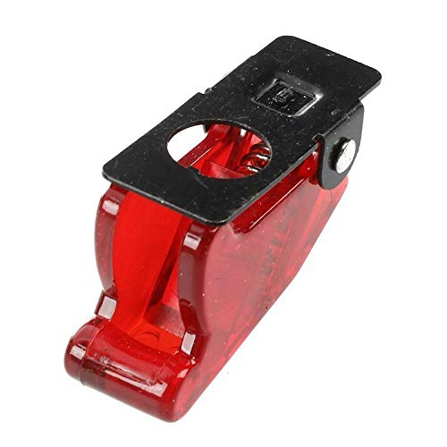 PRAV® 5 Pcs 12mm Mount Dia. Red Flip Cover for Toggle Switch H2W9 ...