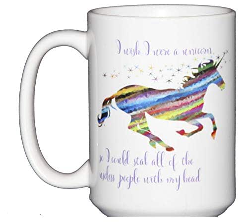 Amazon.com: Inappropriate Coffee Mugs for Her - Wish I Was a Unicorn ...