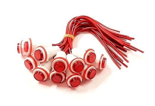 Buy SP Electron (Pack of 12) 220v AC-240v AC Panel Mount Neon Light ...