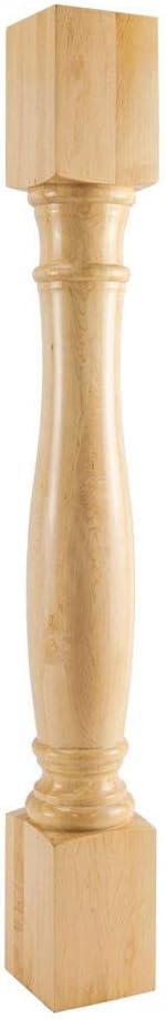 Turned Wood Posts- 5" x 5" x 42" Turned Wood Pos - Amazon.com