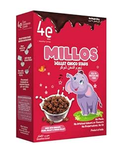 4E Millos Millet Choco Stars 250gms|Breakfast Cereals|Chocolate Flavour : Amazon.in: Grocery ...