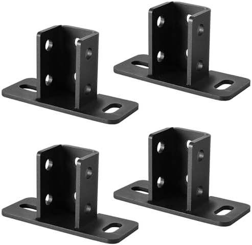 Amazon.com: OTTFF 4 Pcs 2 Slotted Hole U Post Base Strut Mount for 1-5/ ...