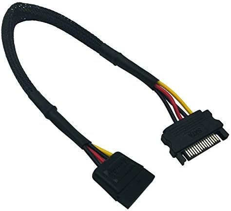 Amazon.com: COMeap (2-Pack SATA Power Extension Cable, M/F Serial ATA ...