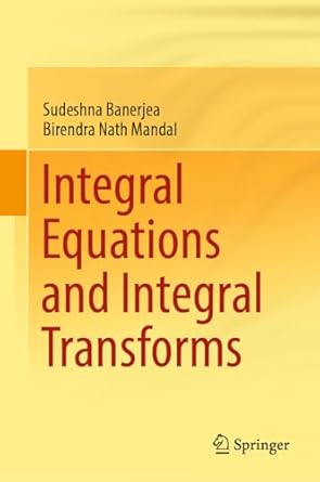 Integral Equations and Integral Transforms | Amazon.com.br