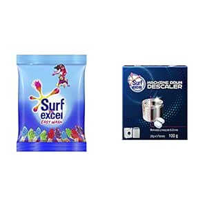 Surf Excel Easy Wash Detergent Powder, 5 Kg & Washing Machine Descaler ...