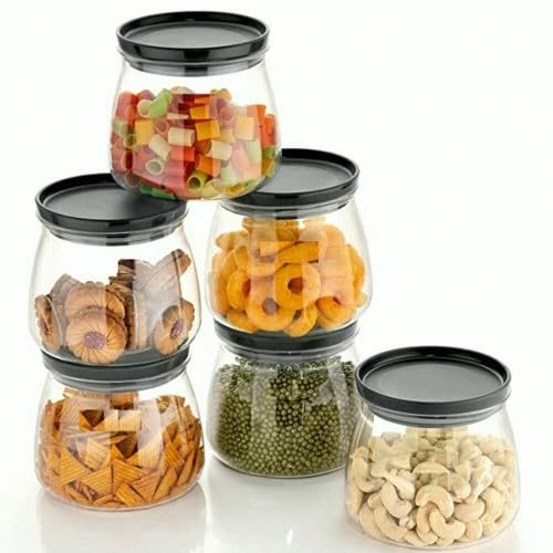 Buy SELANA Unbreakable Sturdy Airtight Transparent Jar,Matuki Shape Air ...