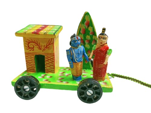 Buy Chettinad HUB - Wooden Showpiece Showcase Figurine Miniature Golu ...