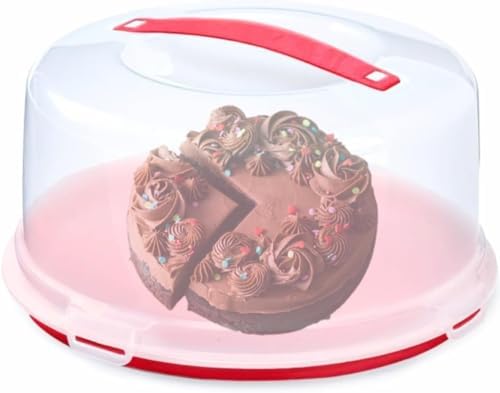 UR CHOICE Large Round Cake Box - Container Holder with Handle Locking ...