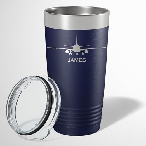 Amazon.com: Personalized Pilot Tumbler, Custom Travel Coffee Mug, Pilot ...