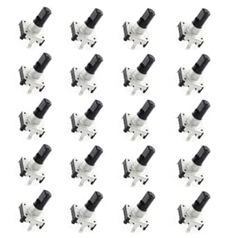 20PCS EC12 360 Degree Rotary Encoder Code Switch Digital Potentiometer ...