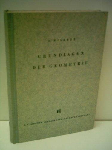 Amazon.com: Grundlagen der Geometrie: David Hilbert, Paul Bernays: Books