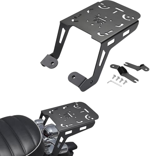 Amazon.com: KEMIMOTO Motorcycle Steel Rear Luggage Rack Compatible with ...