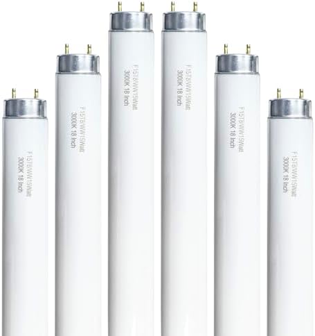18 Inch F15T8/WW 15W Soft White Fluorescent Bulb Compatible with ...