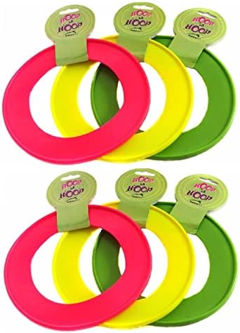 6 PACK HAPPYPET HOOP LA HOOP DOG PUPPY SMALL 15CM FRISBEE THROW TOY ...