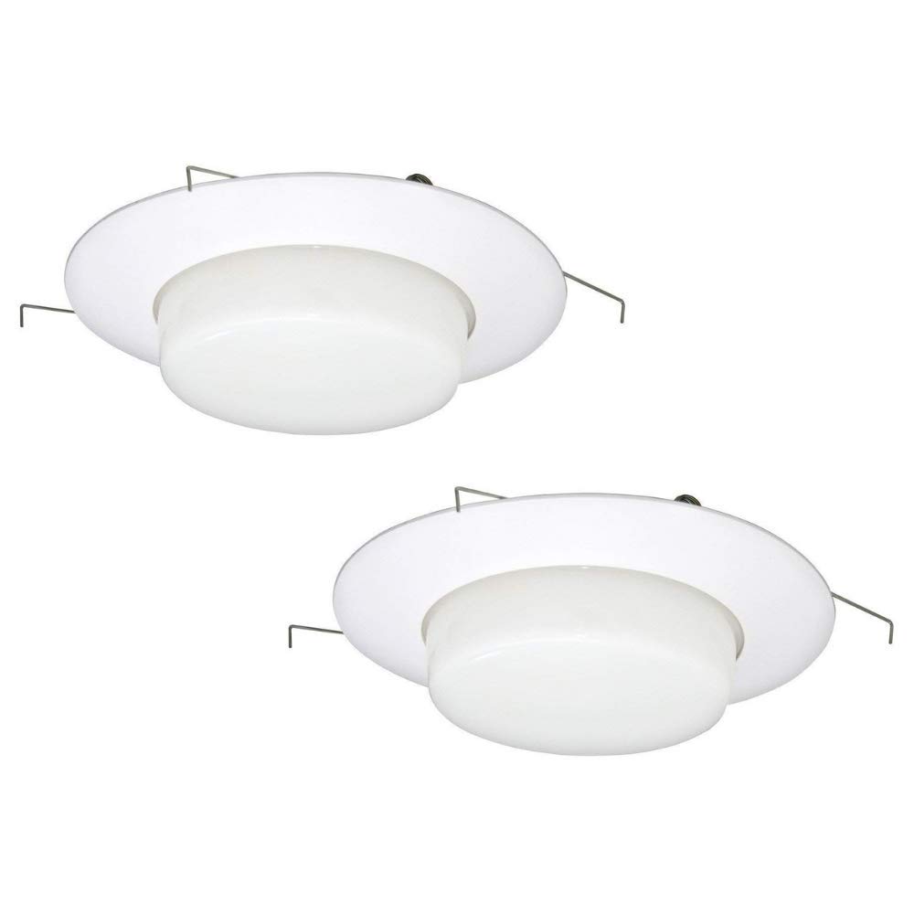 6" Inch Drop Opal Milky Glass Lens Trim with 8" Inch Plastic Ring ...