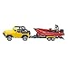 Amazon.com: Siku 1658, Jeep with Boat, Metal/Plastic, Yellow/Red ...