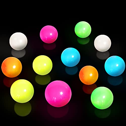 12 Pcs Sticky Balls Ceiling Glow in The Dark, Night Stress Balls ...