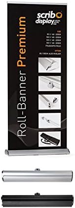 Premium Roll Banners (120cm Wide) (Pack of 2) - Single or Double Sided ...