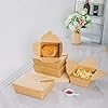 Amazon.com: To Go Food Containers 50 Pack - Kraft Microwavable Folded ...