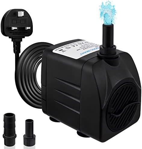 Awroutdoor Submersible Water Pump, Ultra Quiet Water Feature Pump(16W ...
