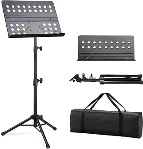 Armonia Orchestral Music Stand with FREE Carry Cover And Folding Plate ...