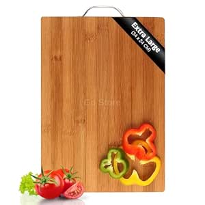 Buy Go Store Extra Large Bamboo Wooden Chopping Board (34 X 24 cm, 1.8 ...