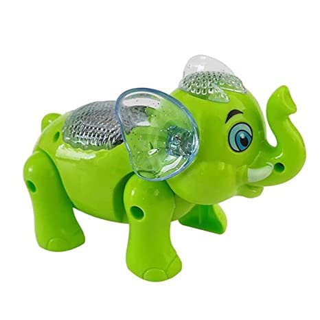 Buy Light and Sound Battery Operated Walking Elephant Toy Ground ...
