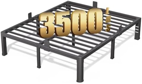 Amazon.com: FUIOBYVV 14 Inch King Bed Frame with Rounded Corner and ...