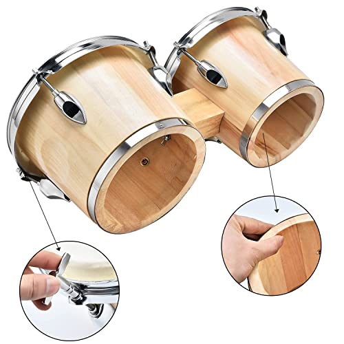 Snapklik.com : LeSage Bongos Drum For Kids Adults Beginner Bongos 7 In ...