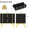 Amazon.com - Wakefit Nightstand, Light Luxury Bedside Table with 2 ...