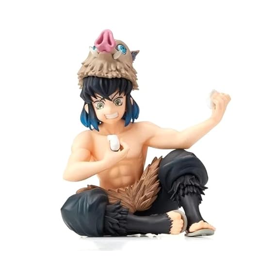 KENMA Demon Slayer Inosuke Hashibira Perching Sitting Eating Action ...