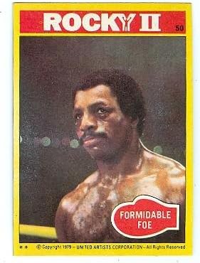 Carl Weathers as Apollo Creed Rocky II trading card #50 1979 Formidable ...
