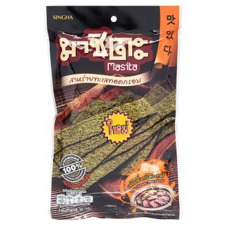 Amazon.com: Masita : Crispy Fried Seaweed Korean Spicy Barbecue Flavor ...