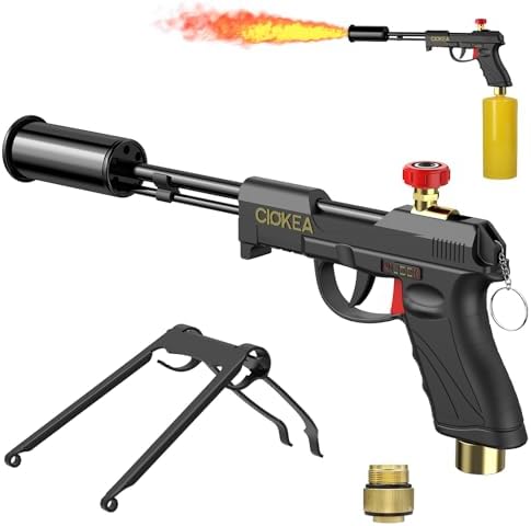Amazon.com: Propane Torch Gun, 4500°, Adjustable Flamethrower Fire Gun ...