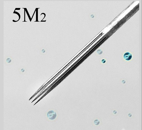 Amazon.com : 50 PCS Disposable Sterile Steel Tattoo Needles 5 Double ...