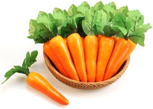 Amazon.com: Ikosora 12 Pcs Fake Carrots, Artificial Carrot Ornament for ...