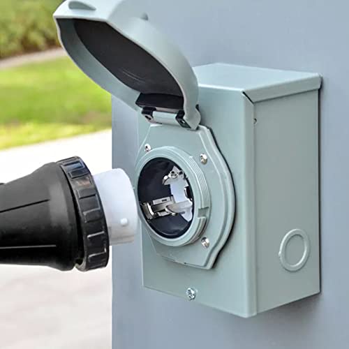 Snapklik.com : 50 Amp Generator Power Inlet Box, NEMA SS2-50P/CS6375 ...