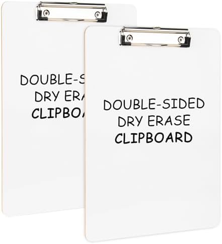 Amazon.com : 30 Pack Whiteboard Clipboards, Dry Erase Front Surface ...